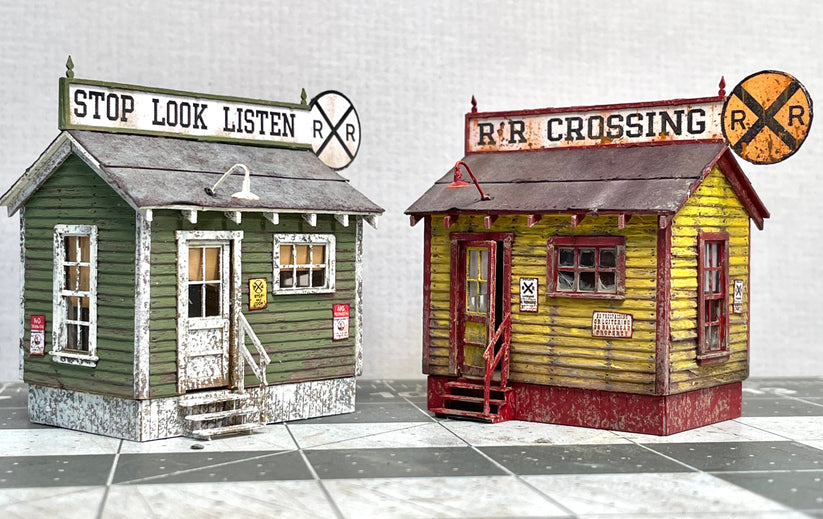 HO Scale Railroad Crossing Shack 2- Pack – Jason Jensen Trains