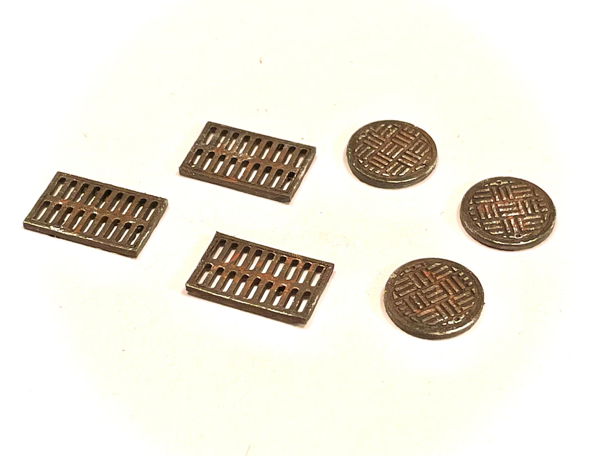 HO Scale- Storm drains and Manhole covers – Jason Jensen Trains